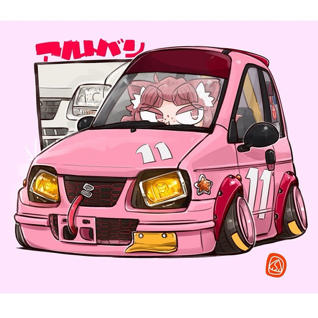 ART CORNER: Bosozoku Cats and Kyuusha by San Mamiya | Japanese ...