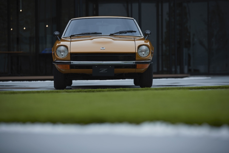 All seven generations of the Nissan Z gathered for a family portrait ...