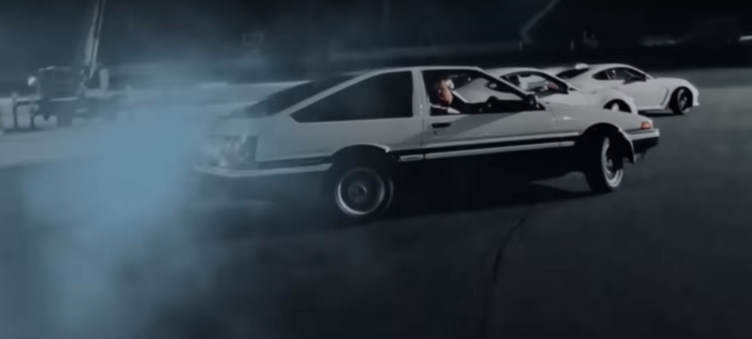 Toyota AE86 goes drifting with 86 and GR86 in Japanese commercial ...