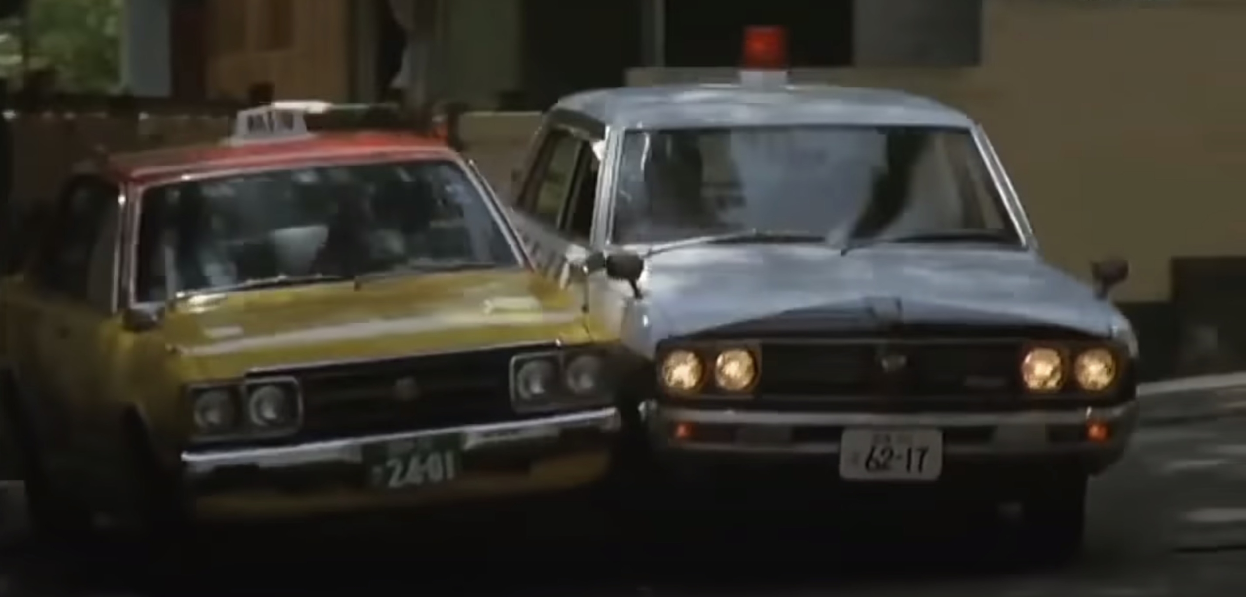 A Toyota Corona runs from the law in Assassin | Japanese Nostalgic Car