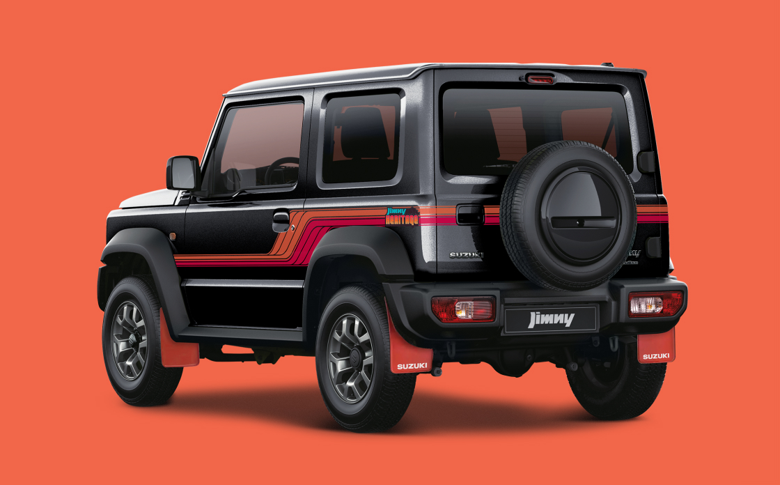 Suzuki Jimny Heritage Edition gets retro with decal stripes | Japanese ...