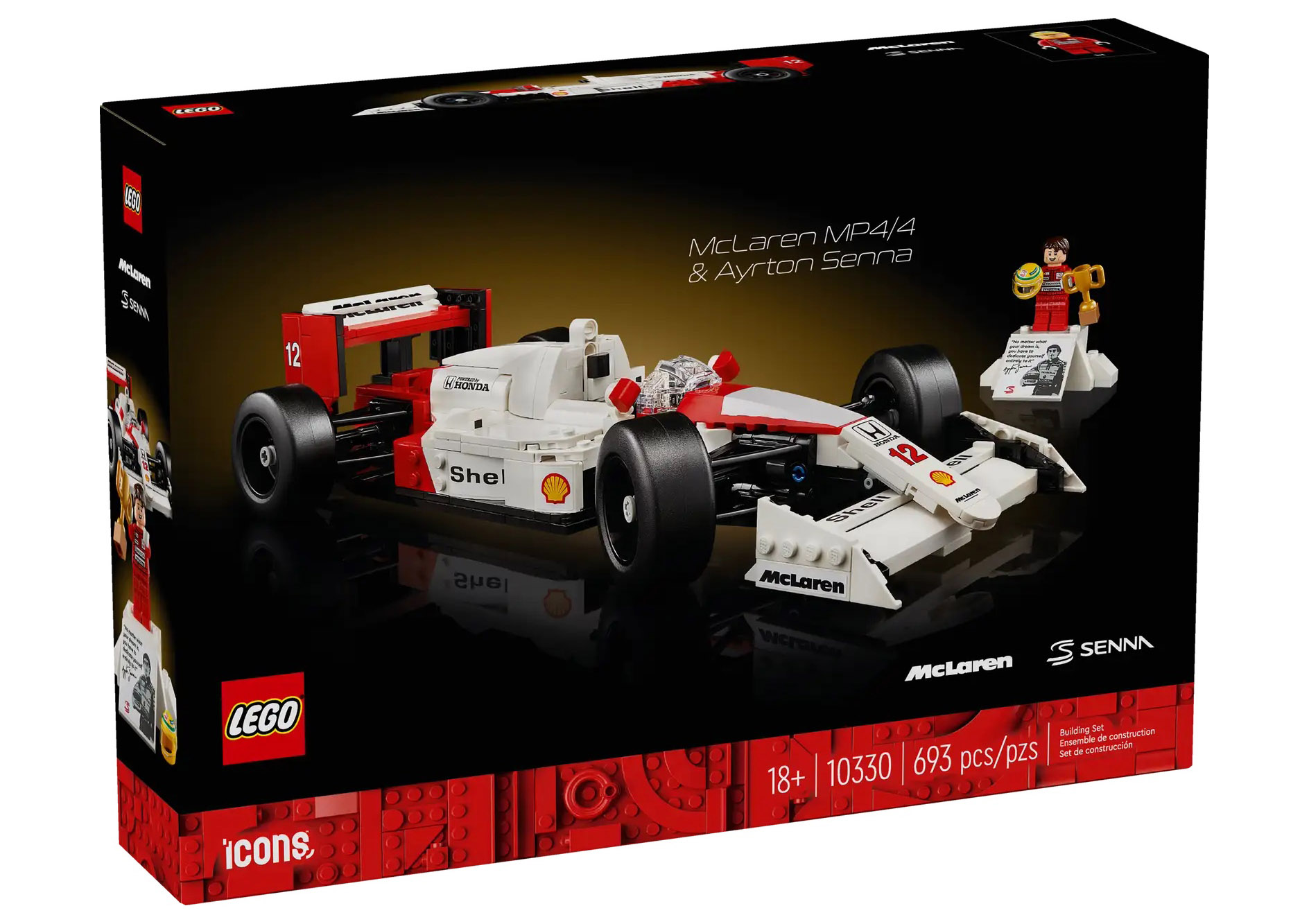 Lego McLaren-Honda MP4/4 Formula One race car debuts this spring ...