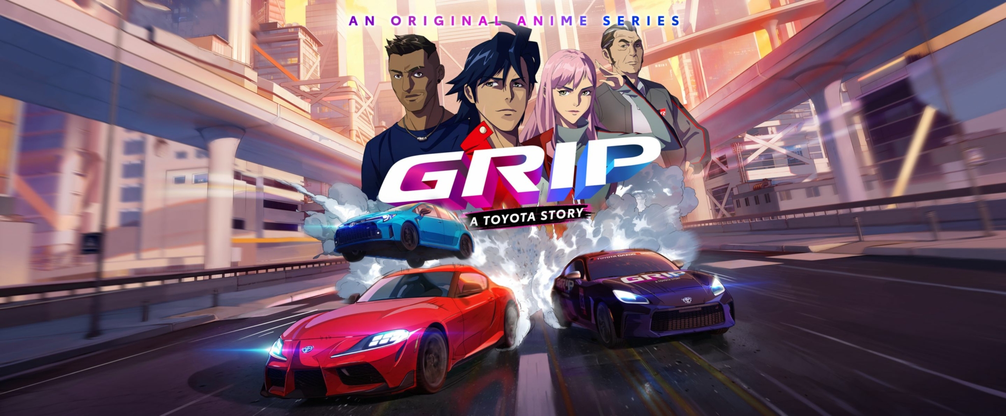 Toyota GR cars fight off boring autonomous vehicles in anime series ...