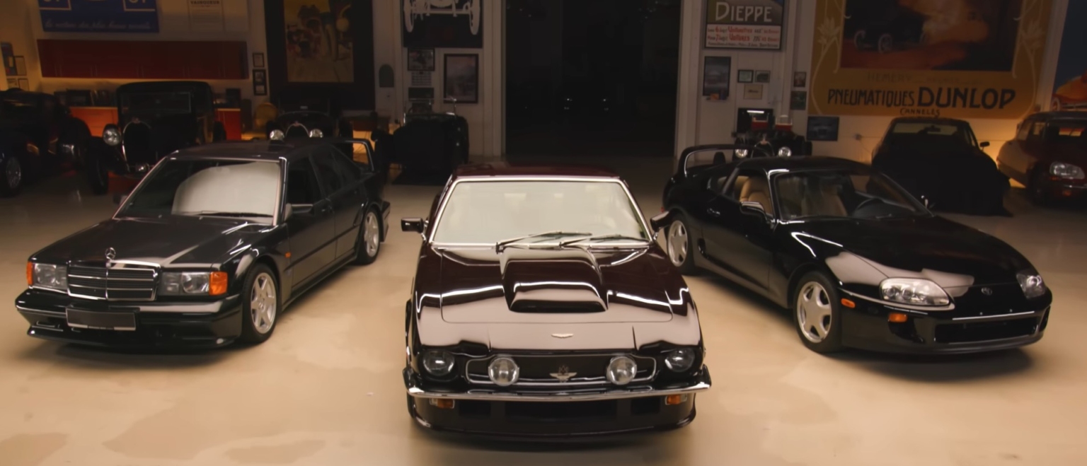 Jay Leno pits Toyota Supra TT against Mercedes Evo II and Aston Martin ...